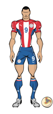 PARAGUAI - Selección de Fútbol de Paraguay - Uniformes