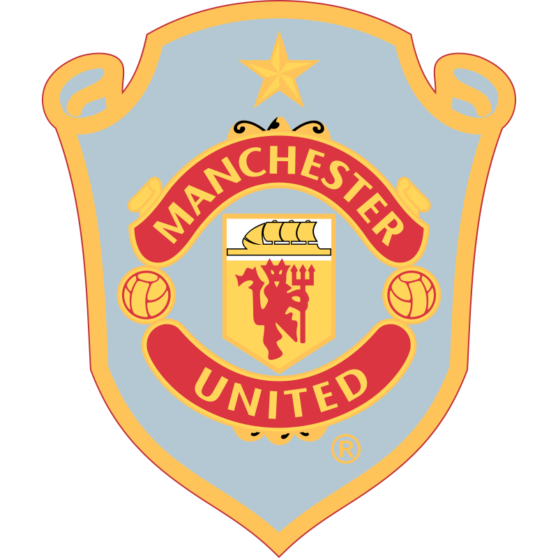Veja a evolução dos escudos do Manchester United