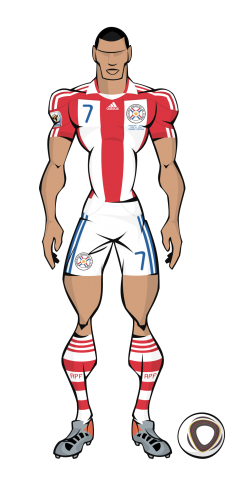 PARAGUAI - Selección de Fútbol de Paraguay - Uniformes