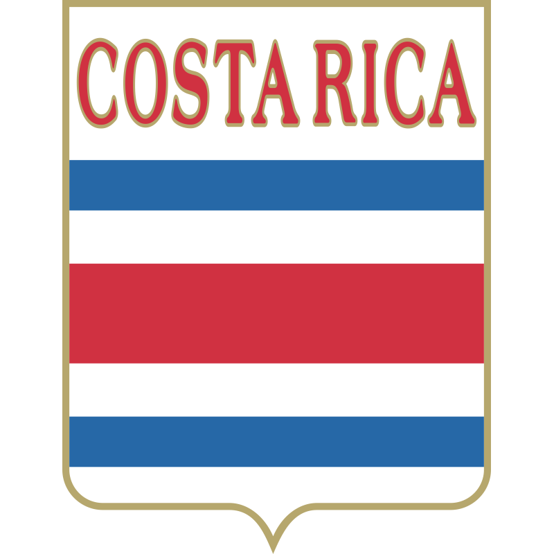 Veja a evolução dos escudos do Costa Rica